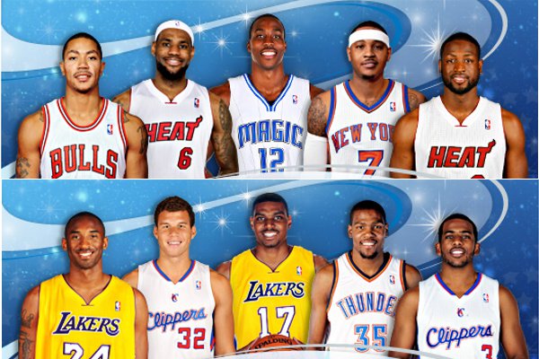 NBA All Star 2012: quintetos definitivos del Este y el Oeste