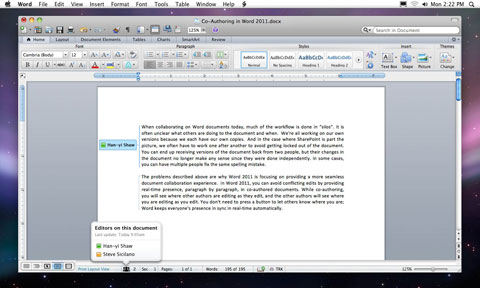 Office 2011 para Mac será totalmente compatible con la versión de Windows
