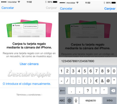 Como canjear códigos promocionales o tarjetas de regalo en dispositivos ...