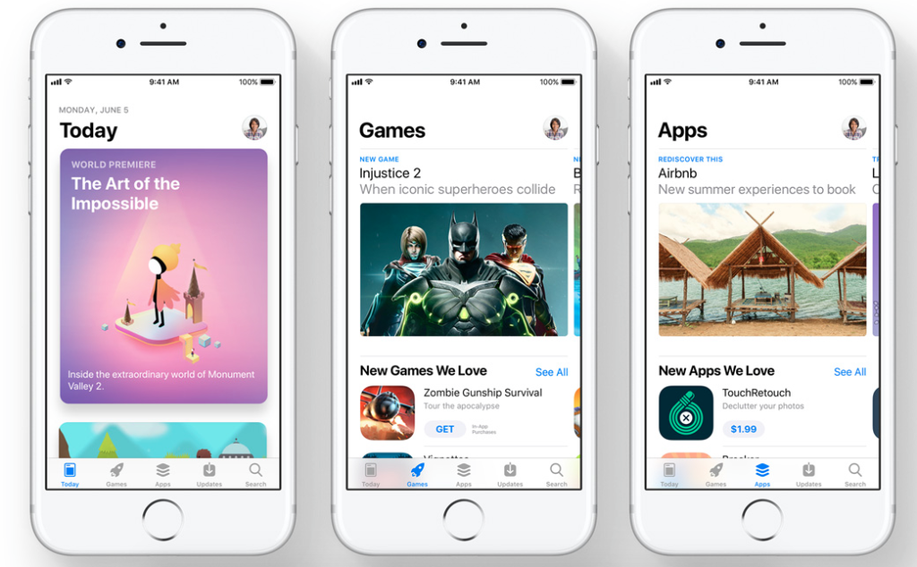 Una rediseñada App Store se estrenará en Otoño con iOS 11.