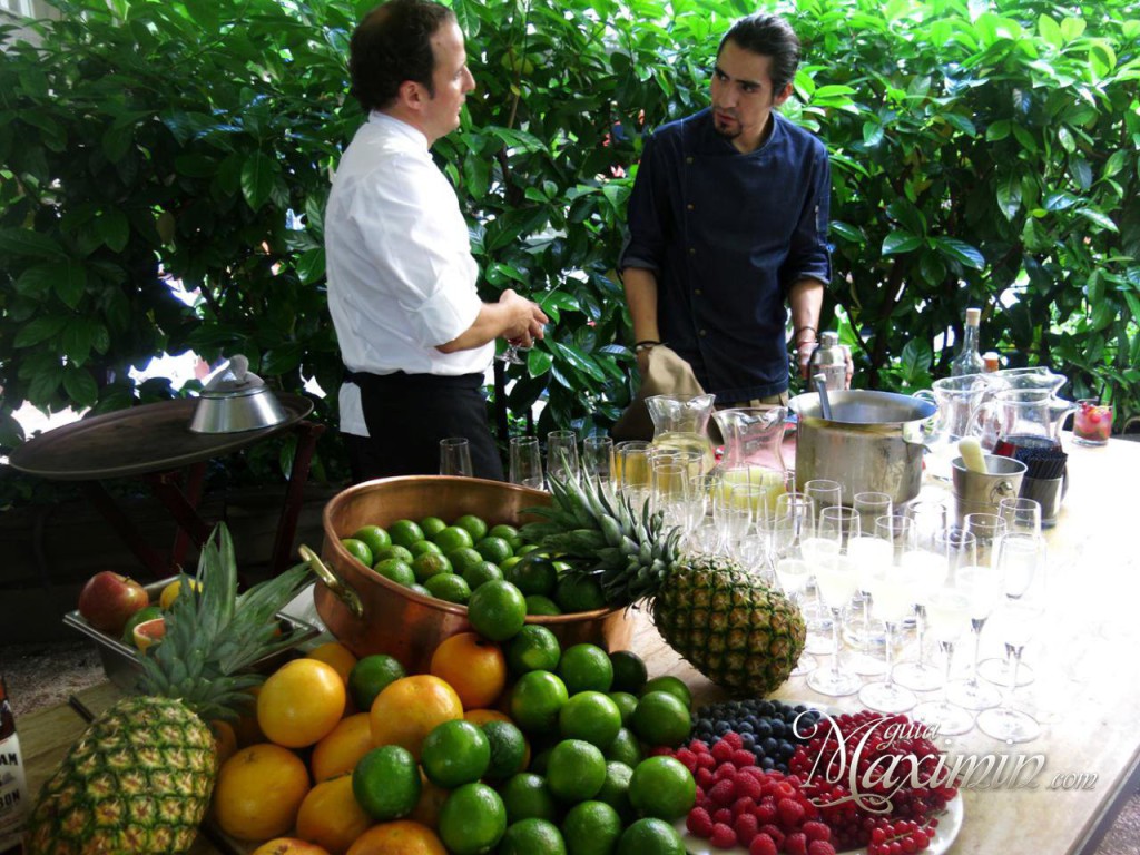 Disfrutando del menú internacional en Rubaiyat (Madrid)