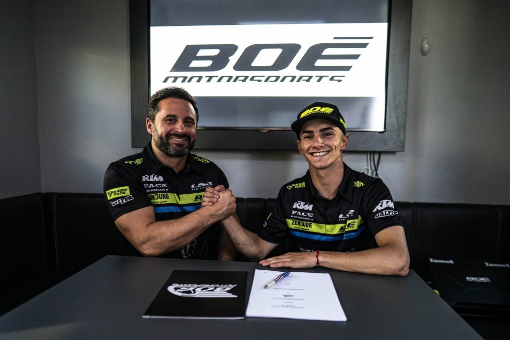 David Muñoz renueva con BOÉ Motorsports Moto3