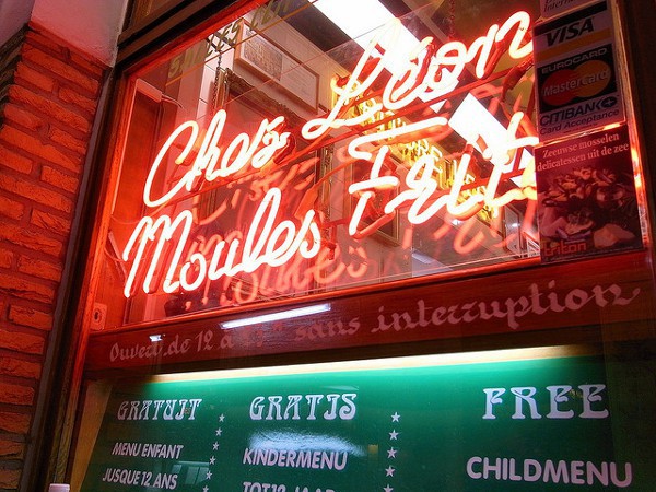 Chez Leon, un famoso restaurante de Bruselas