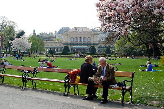 Bello paseo por el Stadtpark de Viena