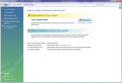 Algunos extras de Windows Vista Ultimate disponibles de manera gratuita